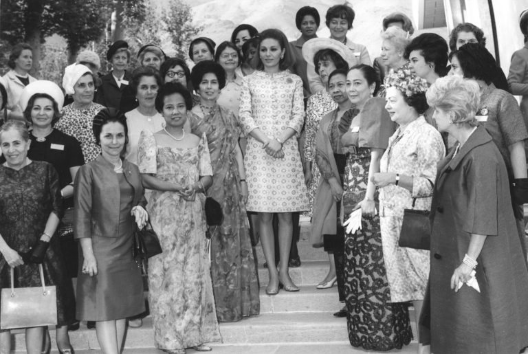 Her Imperial Majesty Queen Farah Pahlavi of Iran.